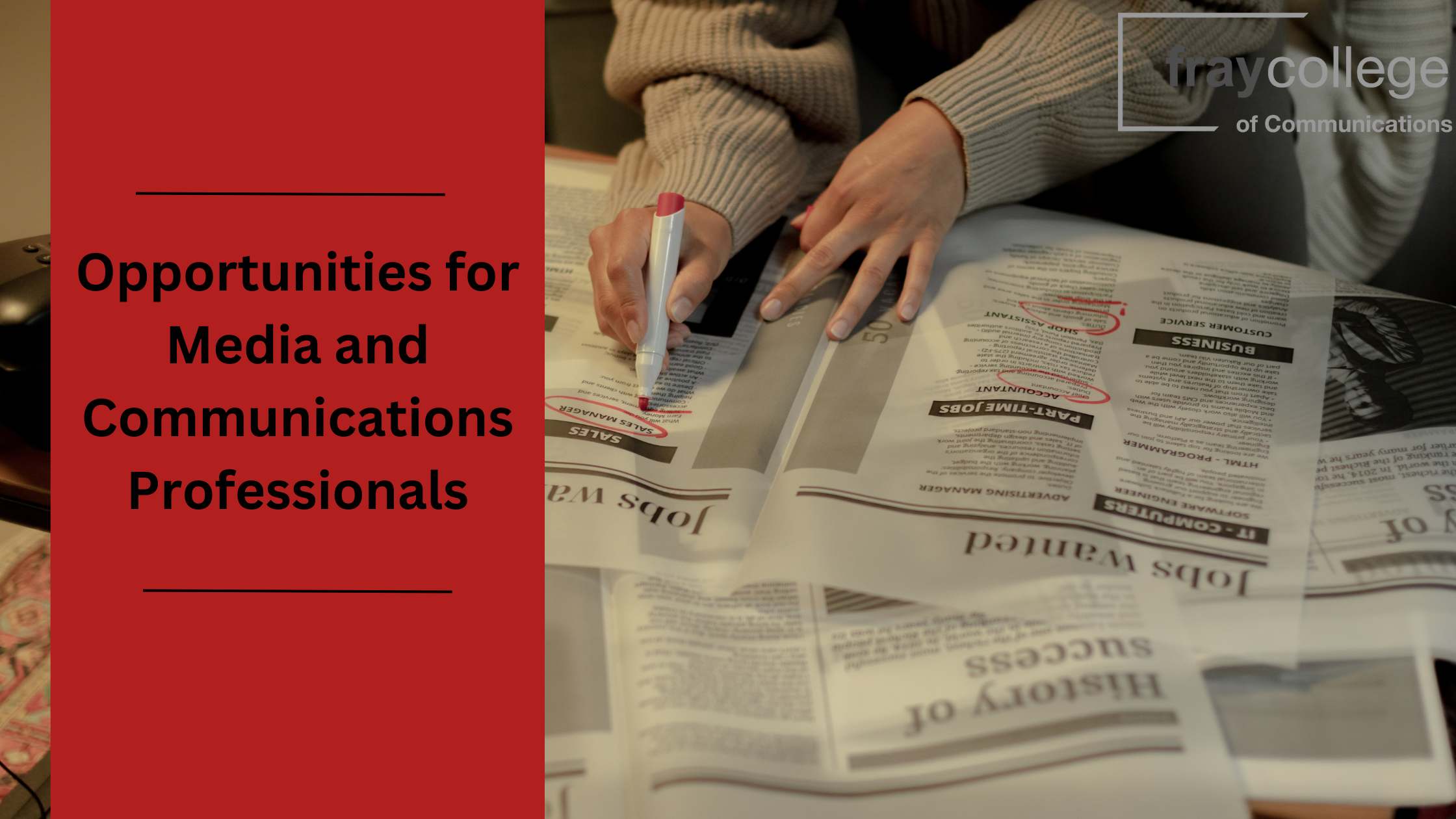 Top Journalism and Media Opportunities You Don’t Want to Miss - fraycollege